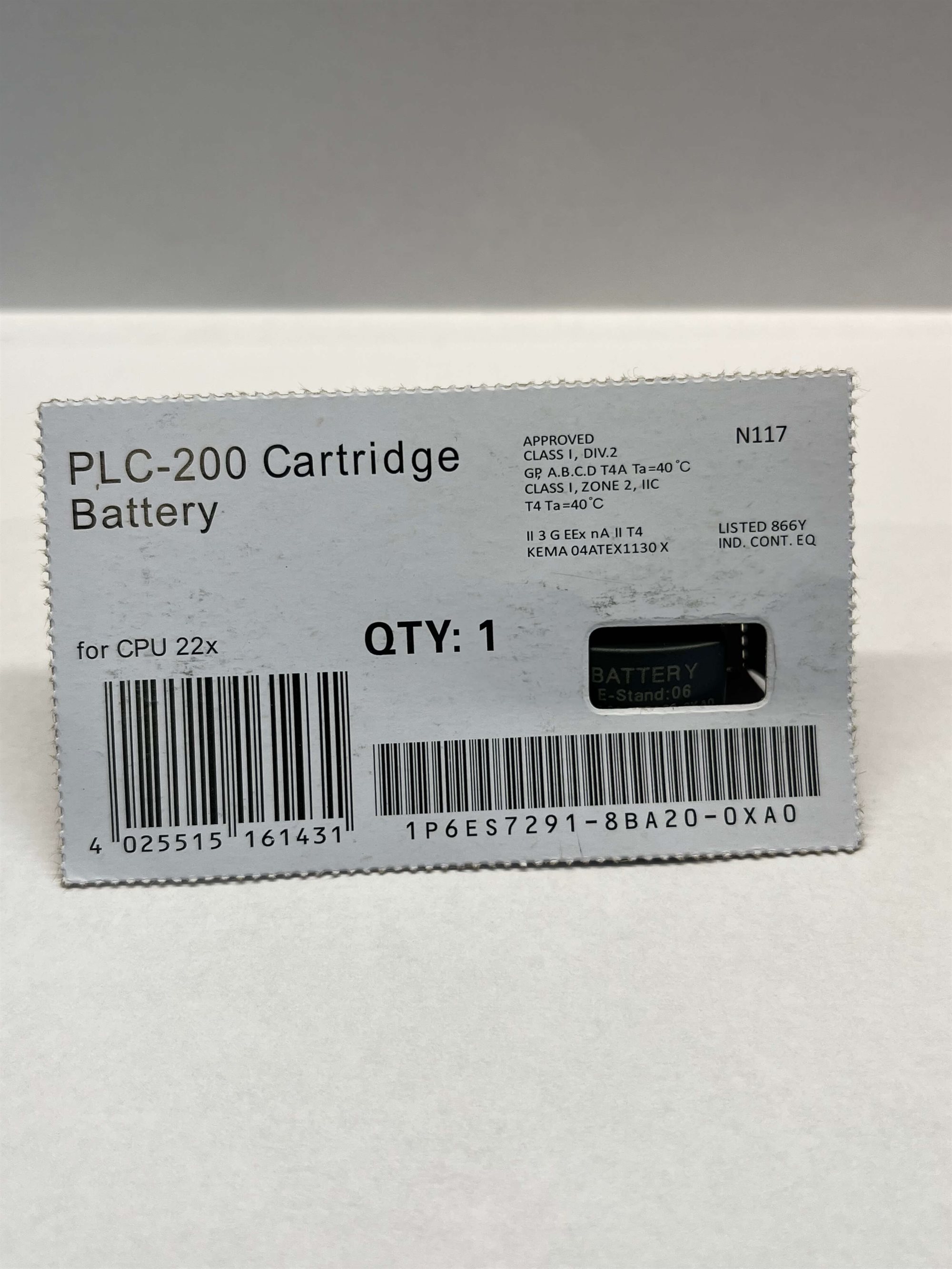 6ES7 291-8BA20-0XA0 PLC-200 Cartridge Battery